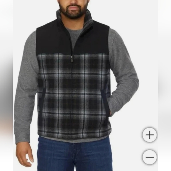 Pendleton | Jackets & Coats | Newpendleton Mens Wool Blend Vest Black ...